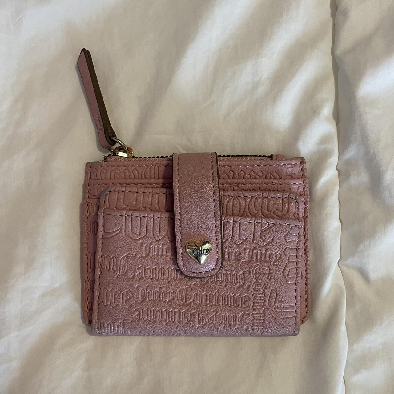 juicy couture pink wallet. so so so cute just not... - Depop