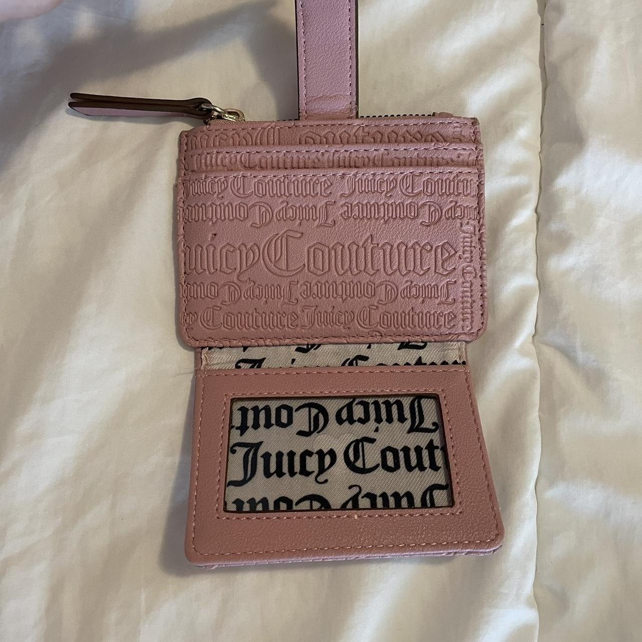 juicy couture pink wallet. so so so cute just not... - Depop