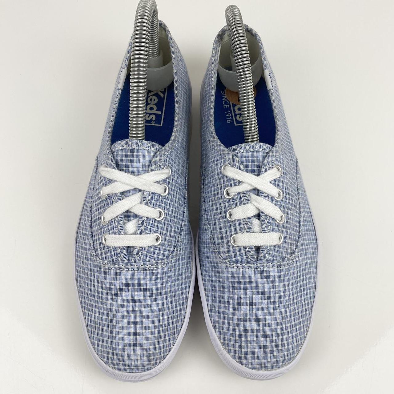 Keds Women's Blue and White Trainers | Depop