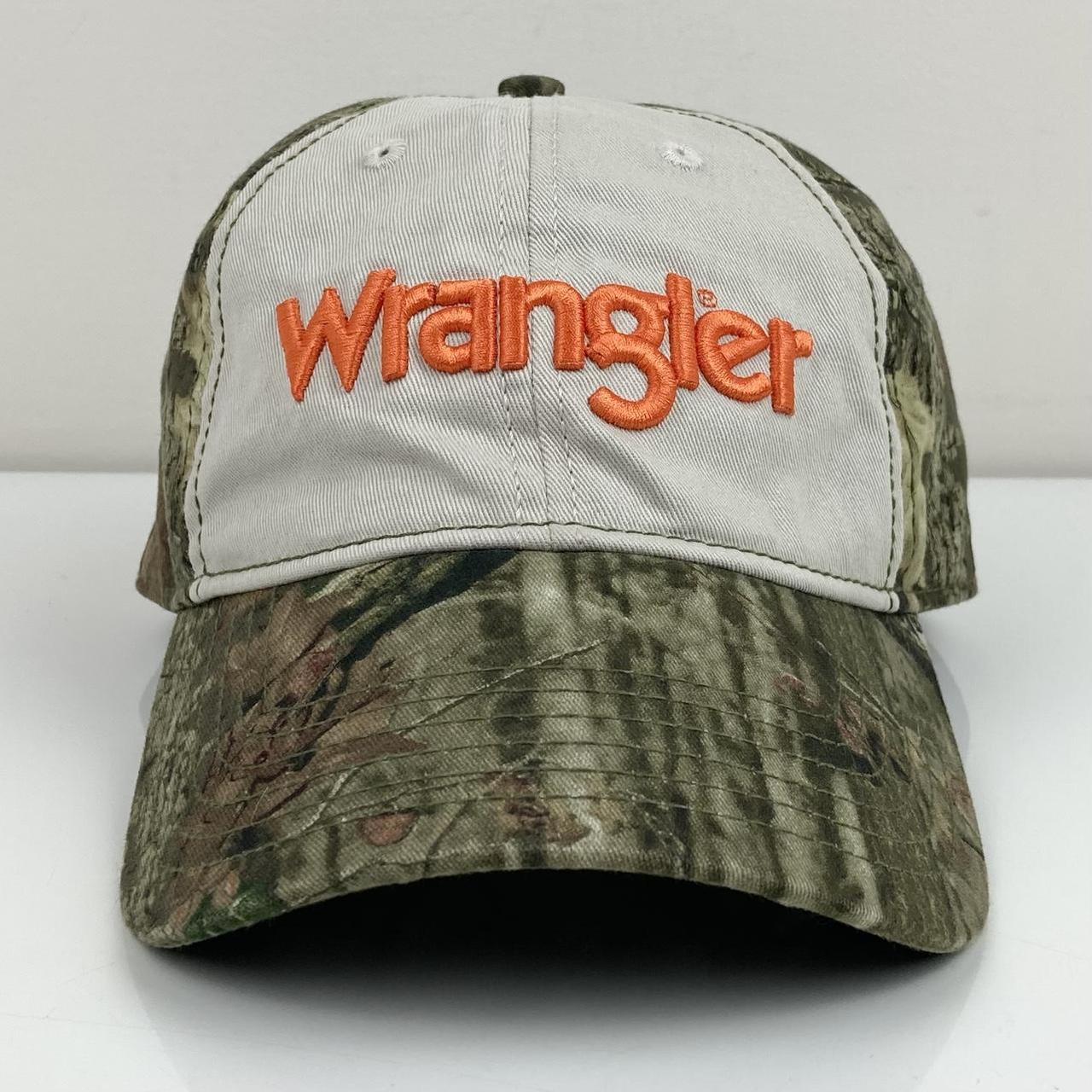 Wrangler Men's Khaki and Grey Hat | Depop