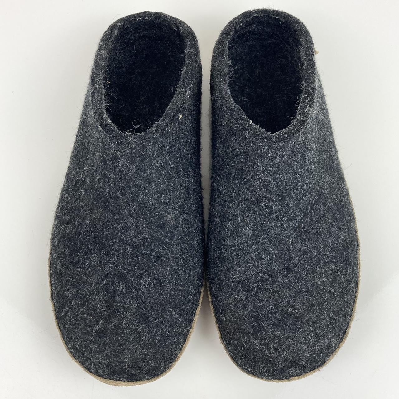 Glerups Men’s Wool Felt Open Heel Slipper Scuffs... - Depop