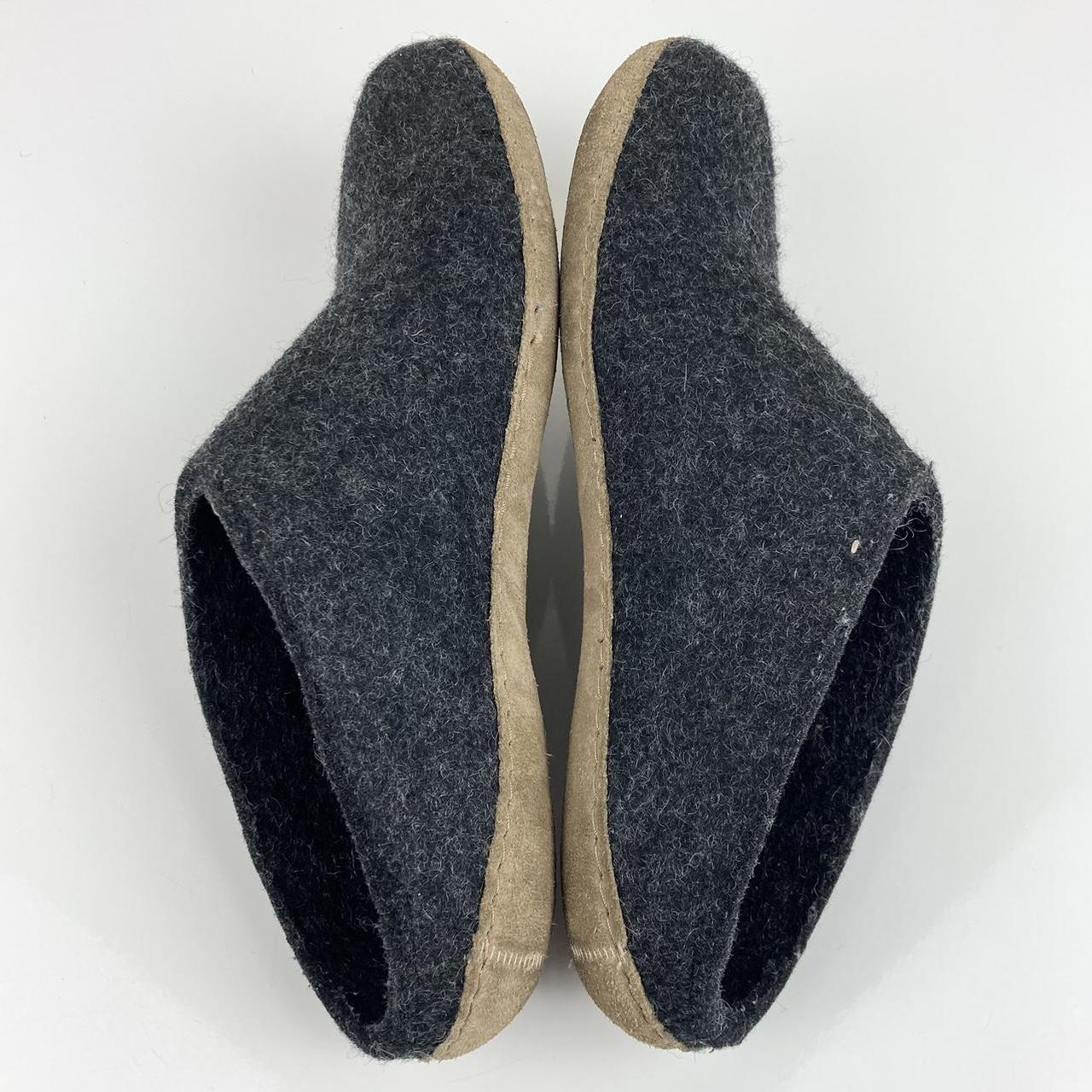Glerups Men’s Wool Felt Open Heel Slipper Scuffs... - Depop