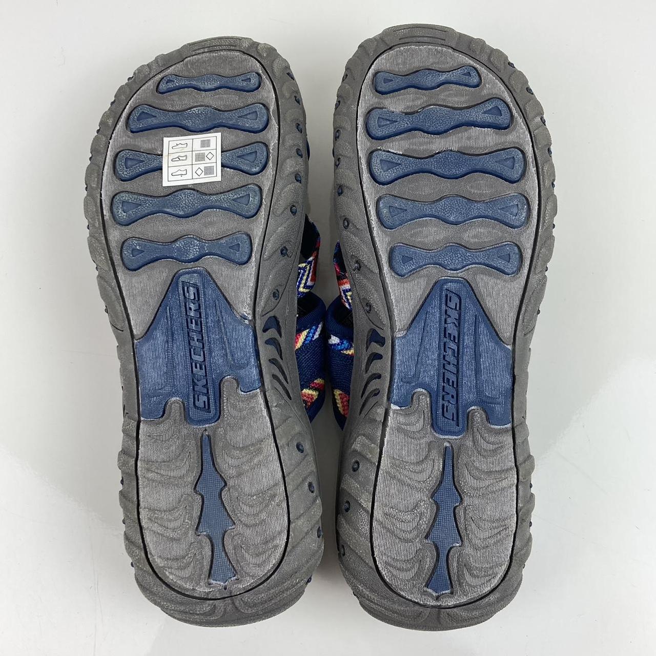 Skechers Women’s Reggae Zig Mad Swag Gray & Navy... - Depop