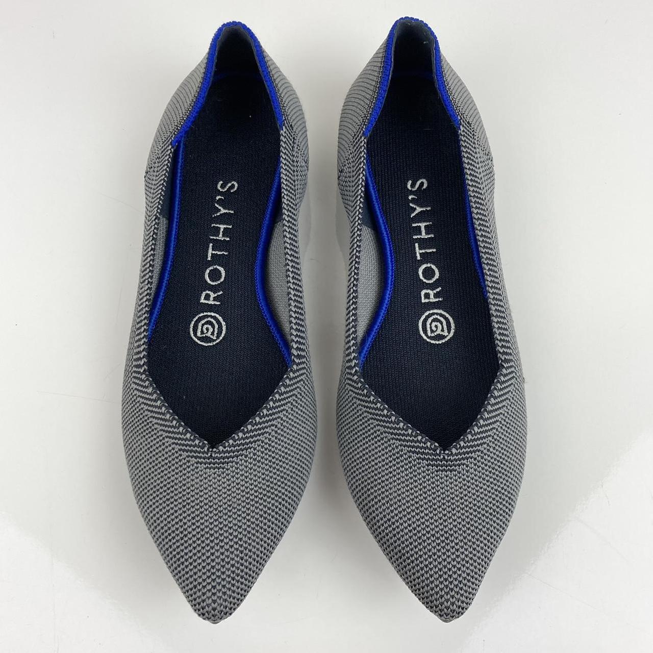 Rothys Women’s The Point Vintage Gray Slip On Ballet... - Depop