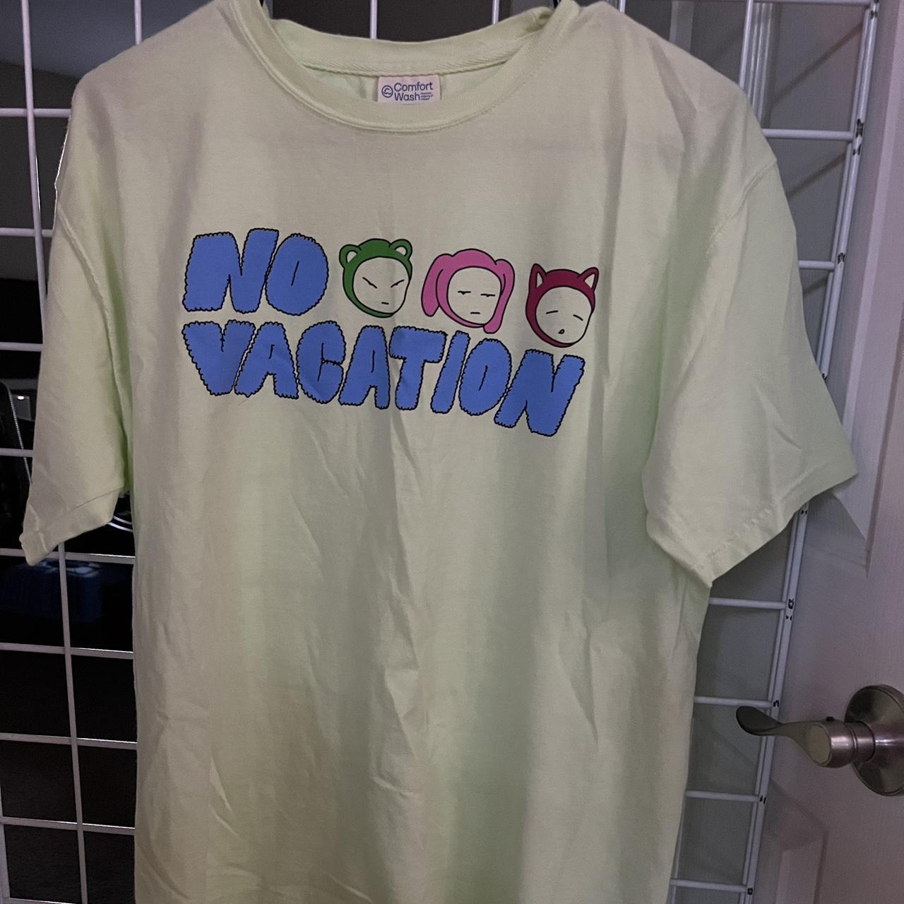 No vacation band shirt Size medium Color light... - Depop
