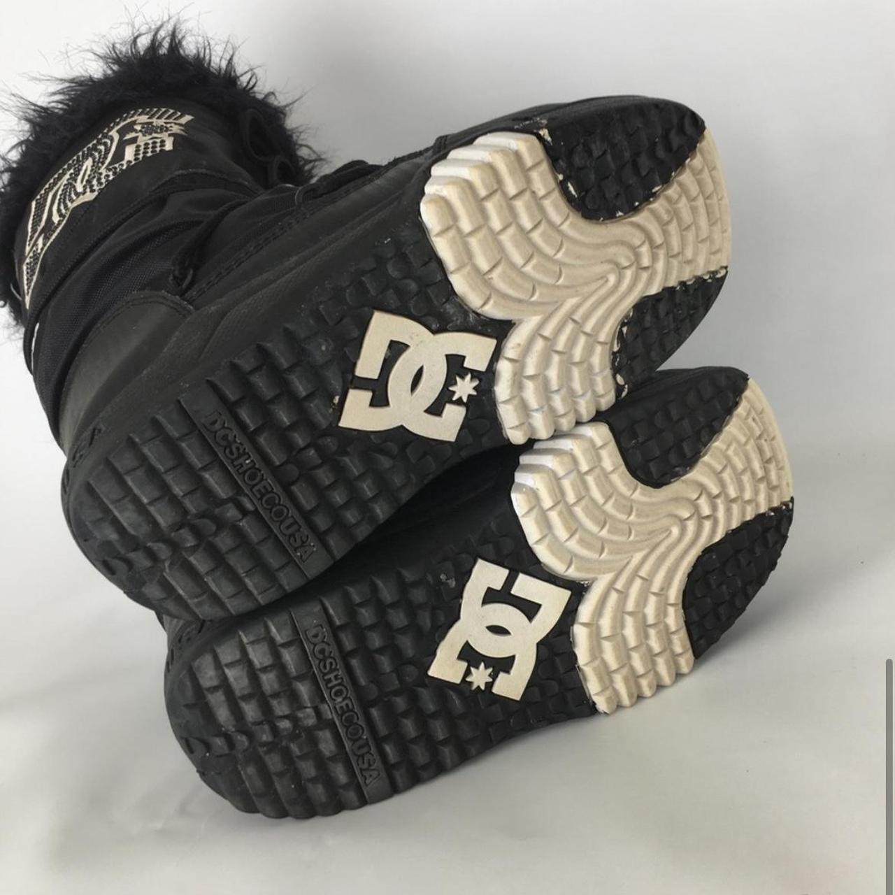 DC Chalet Snowboard Winter Boots Black Faux Fur Trim... - Depop