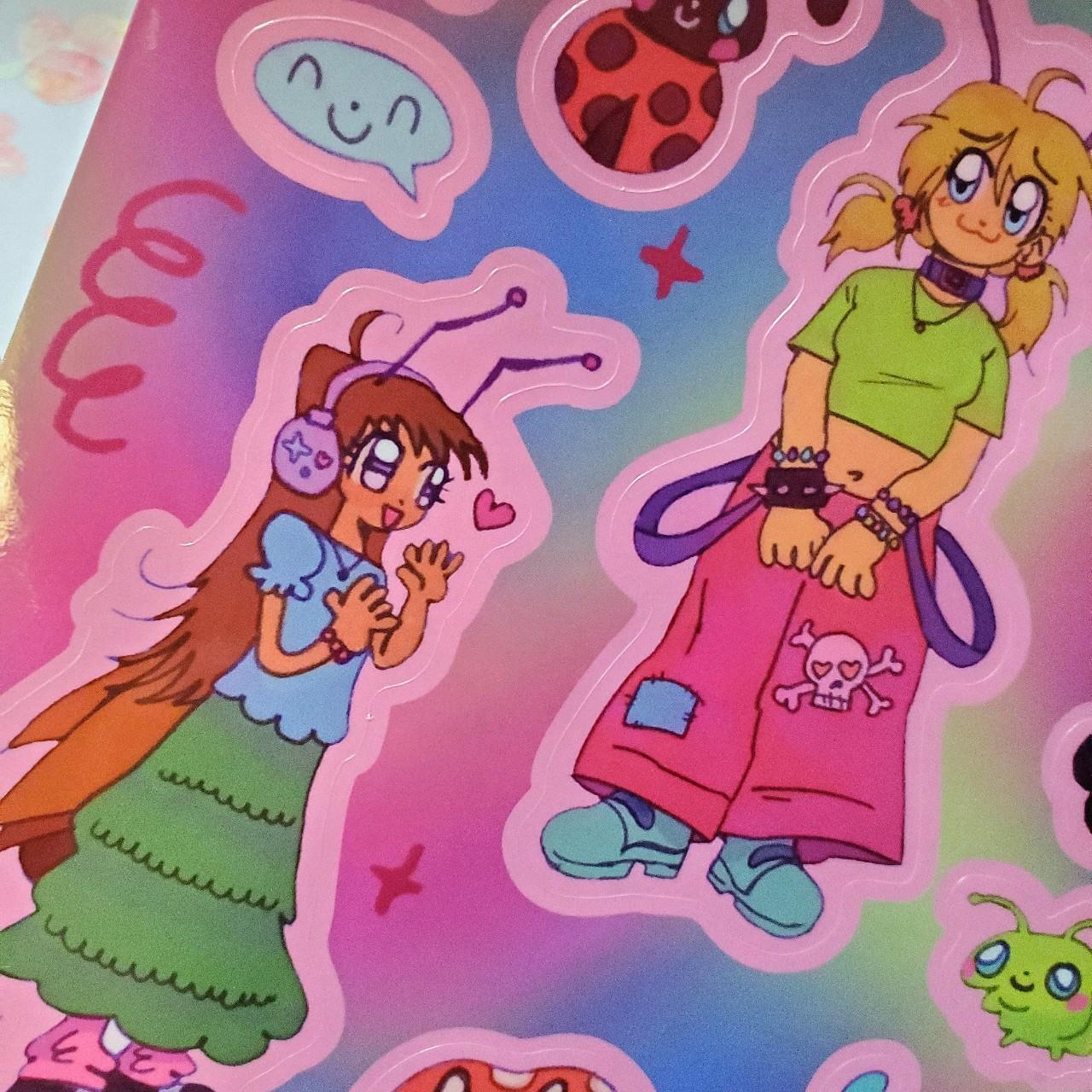 sticker sheet designed by meeeeeee :3 vinyl... - Depop