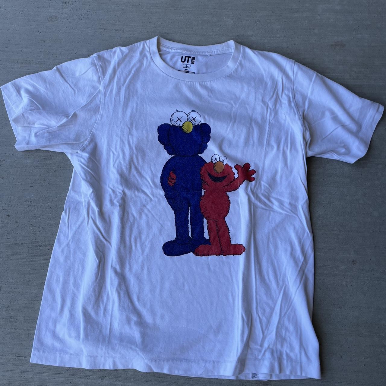 Kaws Men's White T-shirt | Depop