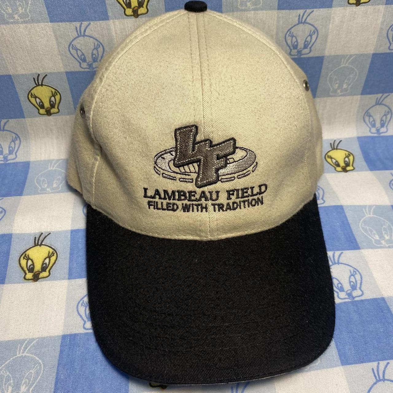 Lambeau Packer Hat Lombardi Field Tan Black, Filled... - Depop