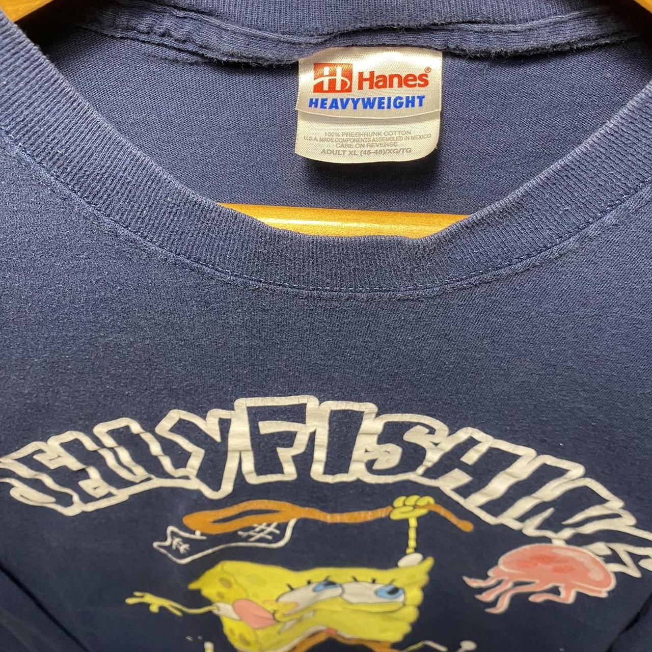 Vintage SpongeBob LongSleeve Adult XL Jelly Fishing... - Depop