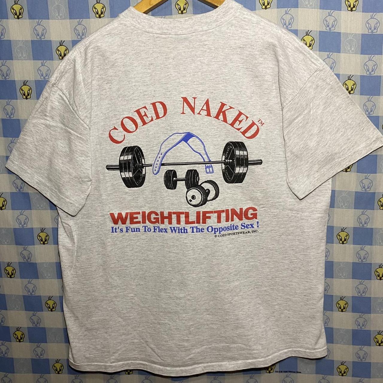 Camp Collection Men's Grey and Red T-shirt | Depop