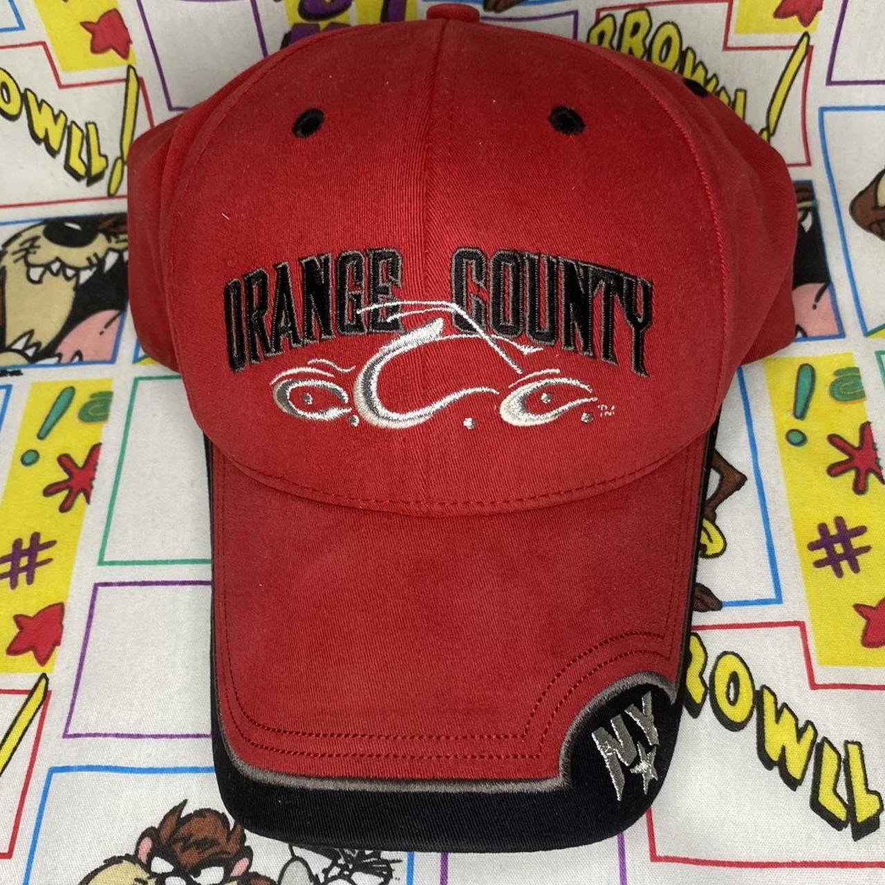 O.C. Choppers Red Hat Orange County Motorcycles... - Depop
