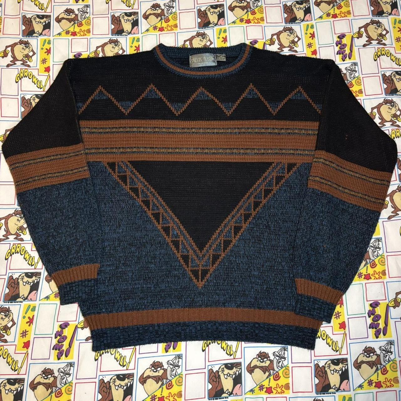 Vtg Alvin Josef Funky Sweater Mens XLT Sick Knit... | Depop
