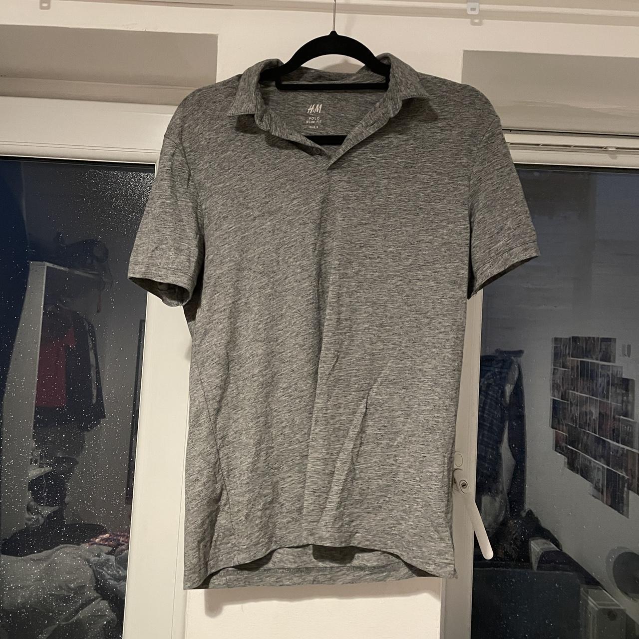 Men's Grey and Black Polo-shirts | Depop
