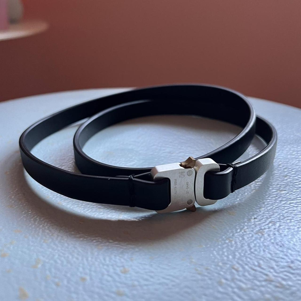 1017 ALYX 9SM black leather micro buckle choker (is... - Depop