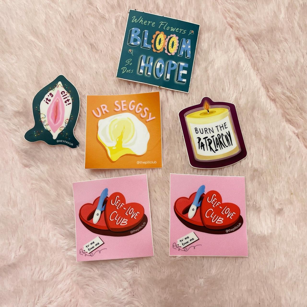 Feminist sticker set • 1x Where Flowers BLOOM So... - Depop