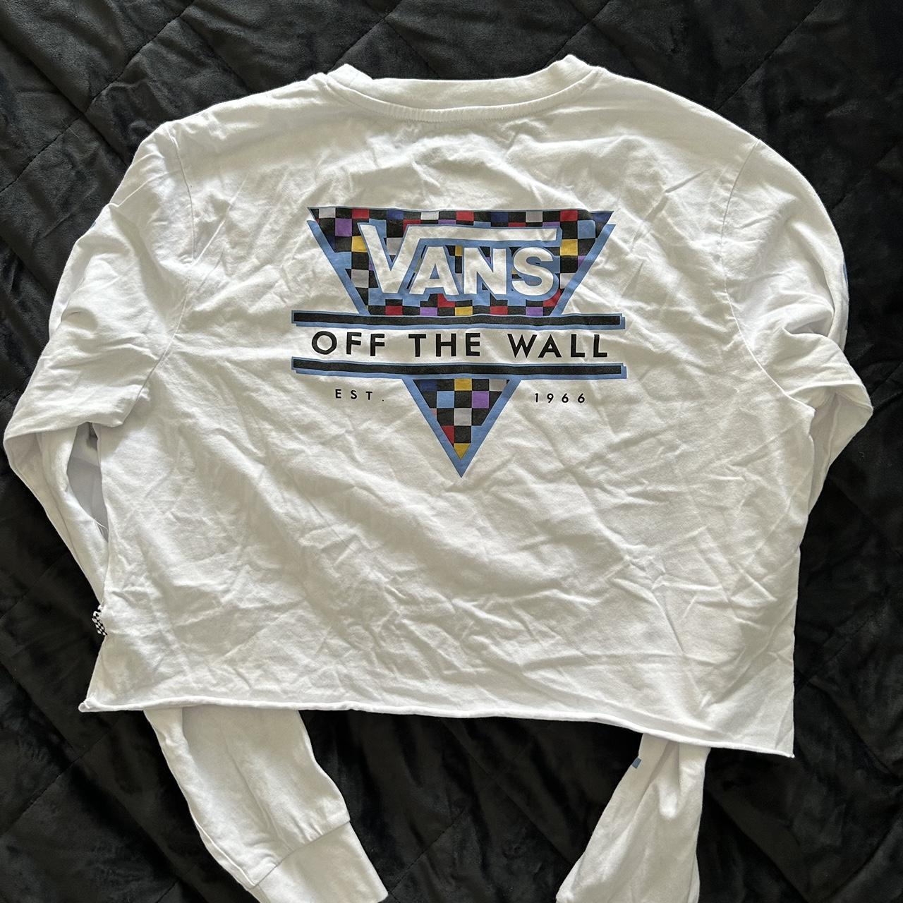 Vans Women's White Crop-top | Depop