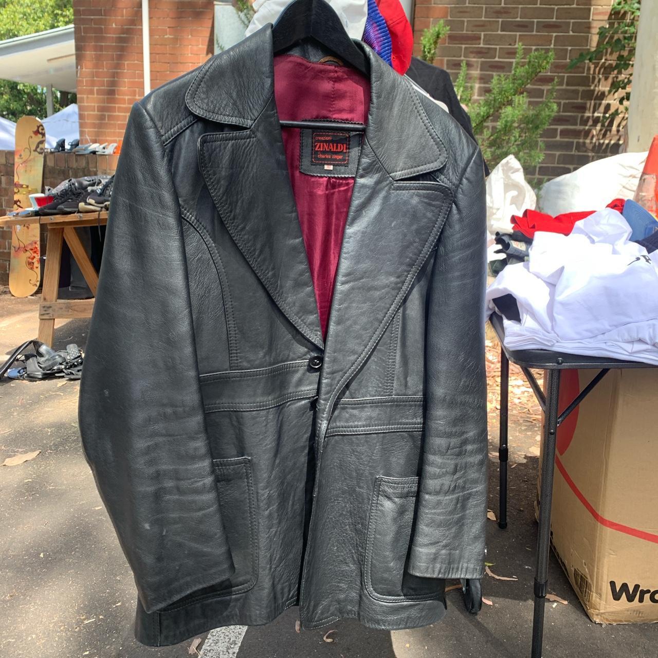 Great vintage leather jacket. medium. Msg for... - Depop