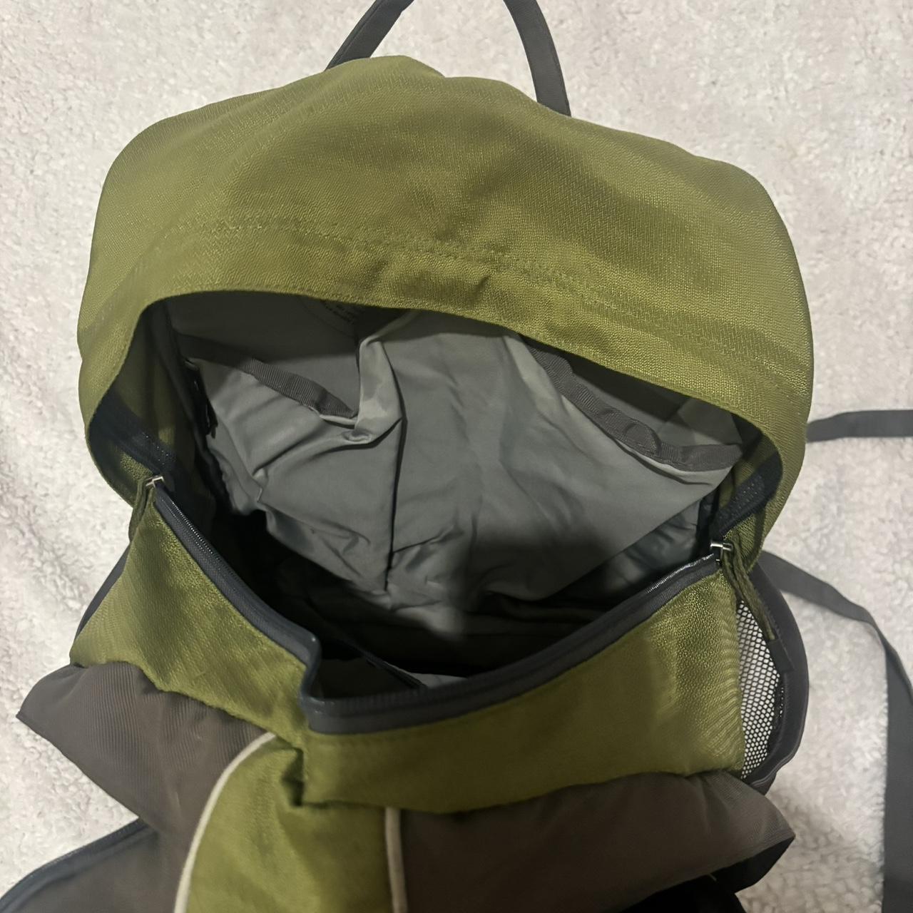 Khaki Osprey react backpack. Has lots of pockets and... - Depop