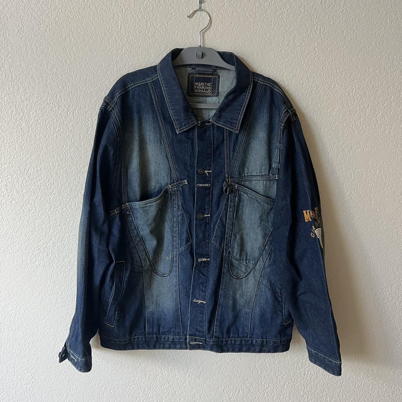 Marithé + François Girbaud Men's Blue Jacket | Depop
