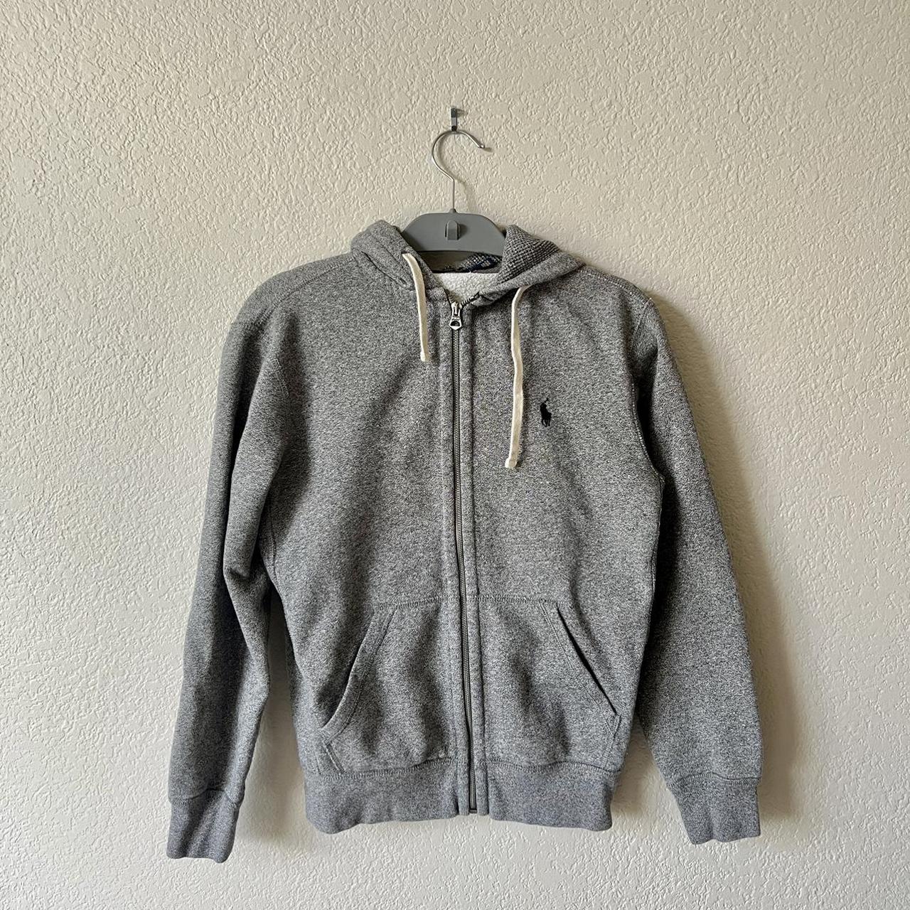 Polo Ralph Lauren Big & Tall Men's Grey Hoodie | Depop