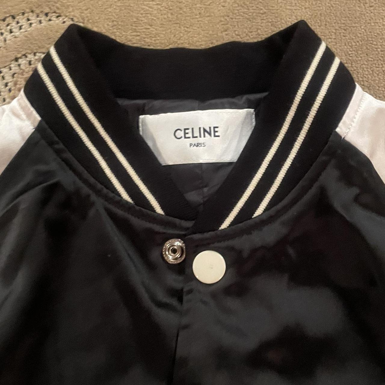 Beautiful authentic Celine satin bomber / varsity... | Depop