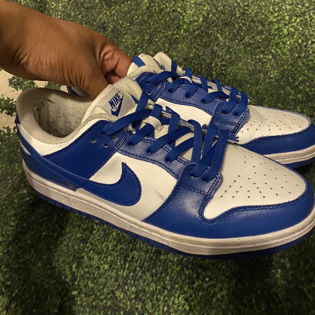 kentucky blue dunks 7/10 condition size 11 mens... - Depop