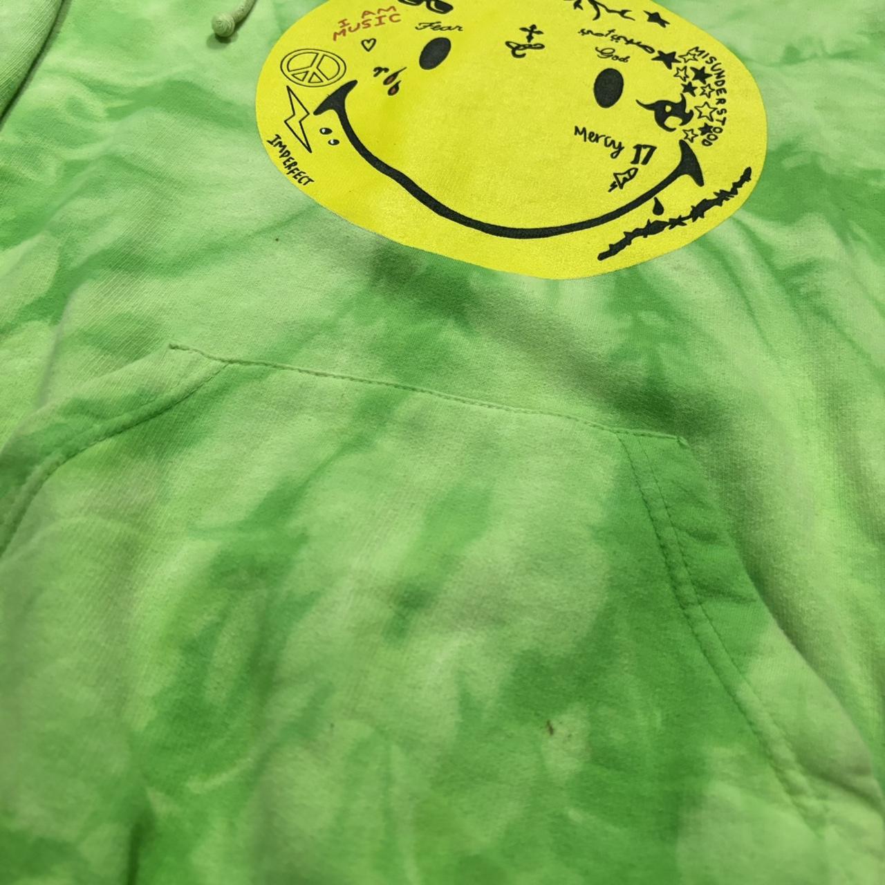 Classic lil Wayne smiley face hoodie. super clean no... - Depop
