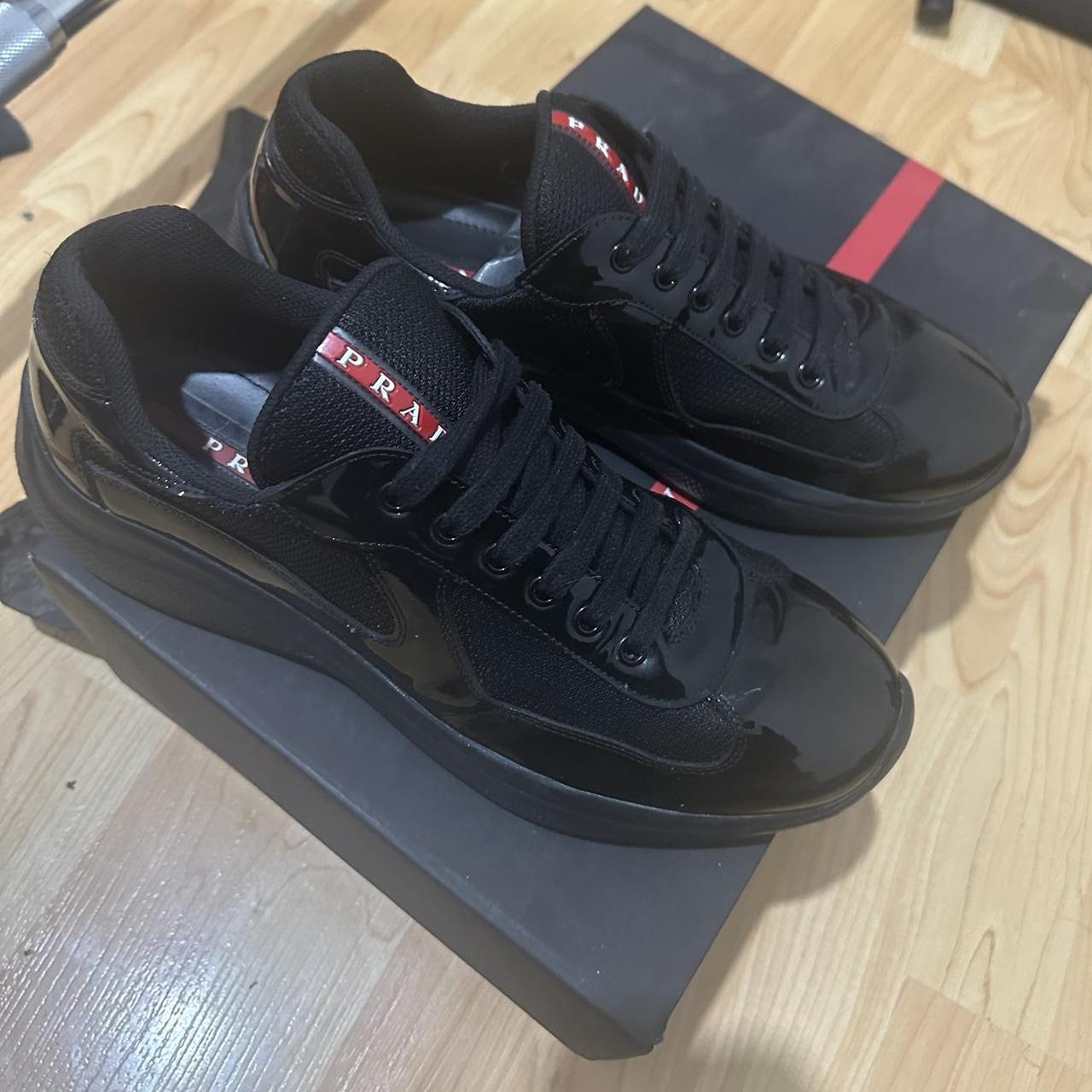 Patent leather and technical fabric Prada America's... - Depop