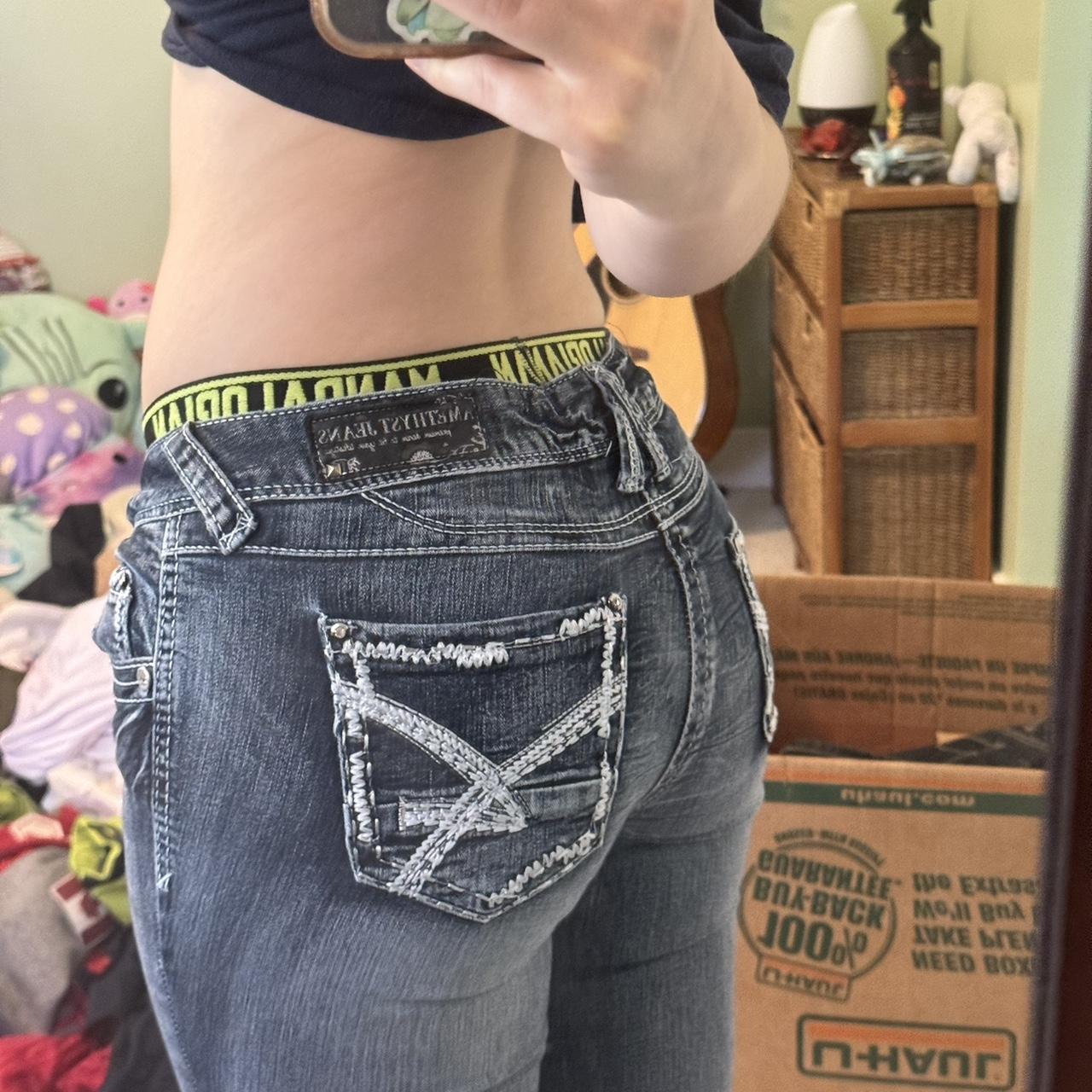 Low rise Amethyst Jeans! Literally the most perfect | Depop Low rise Amethyst Jeans! Literally the most perfect | Depop