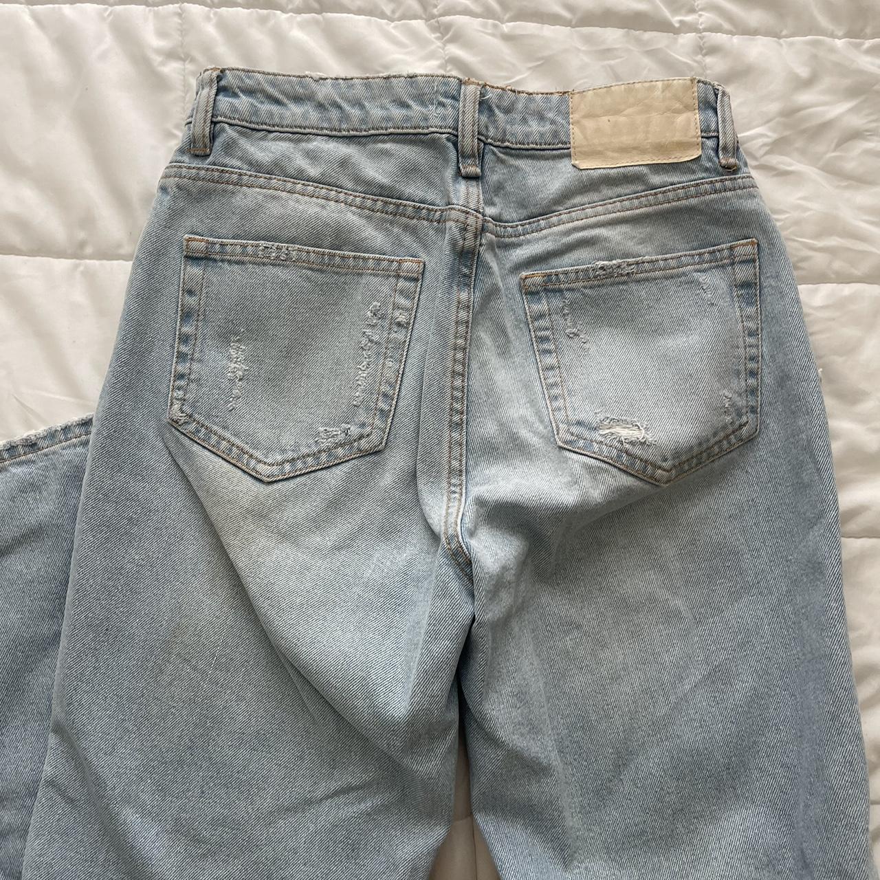 ZARA boyfriend jeans tiny spots of discoloration on... - Depop