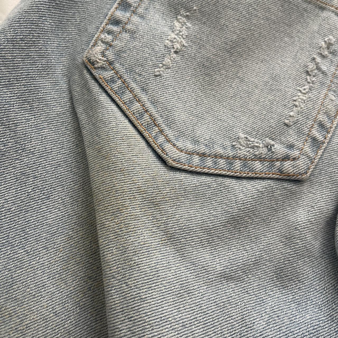 ZARA boyfriend jeans tiny spots of discoloration on... - Depop