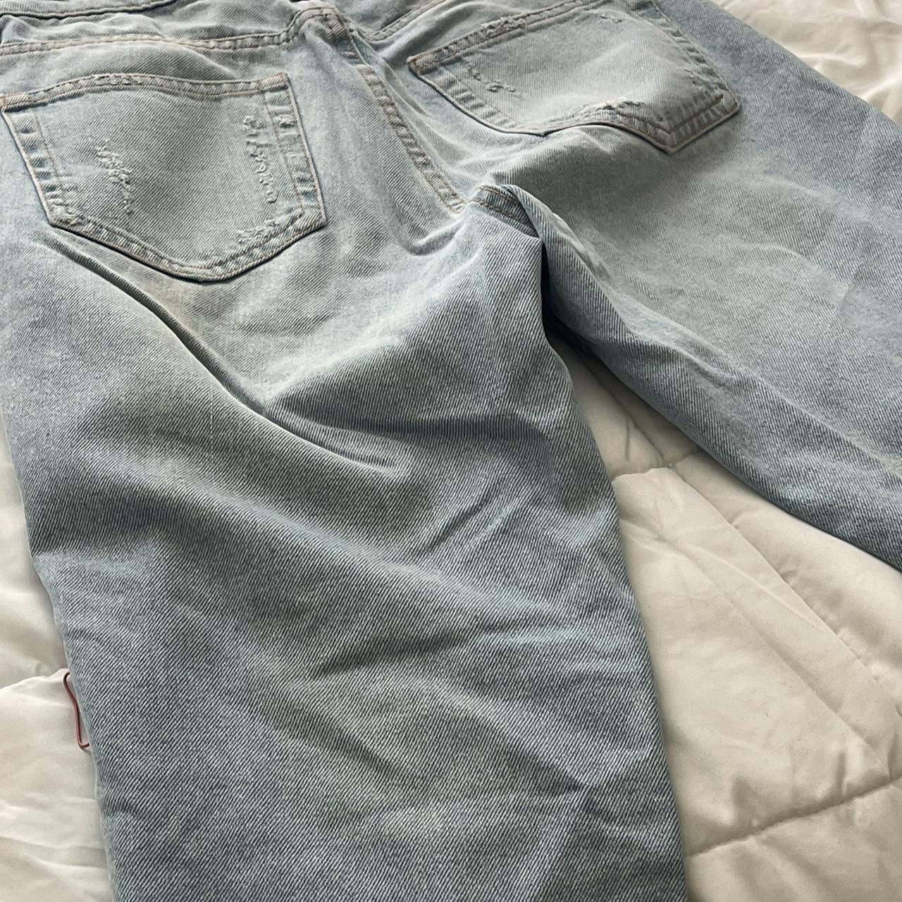 ZARA boyfriend jeans tiny spots of discoloration on... - Depop