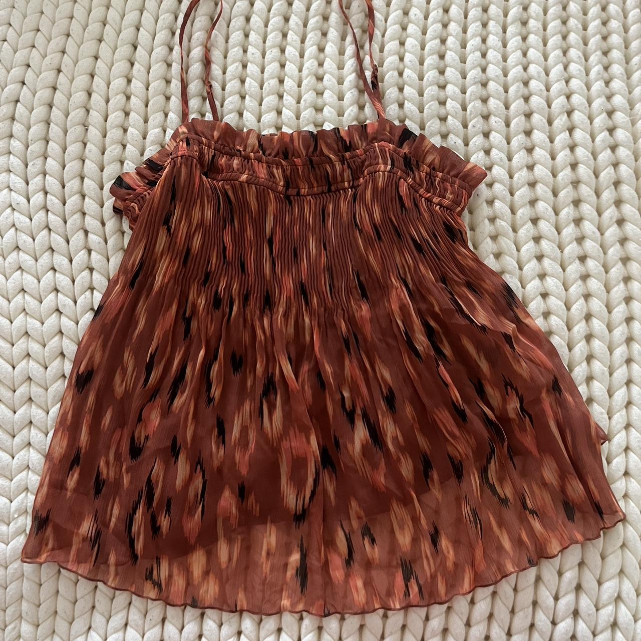 Nine West: brown and orange tank top Two layered,... | Depop