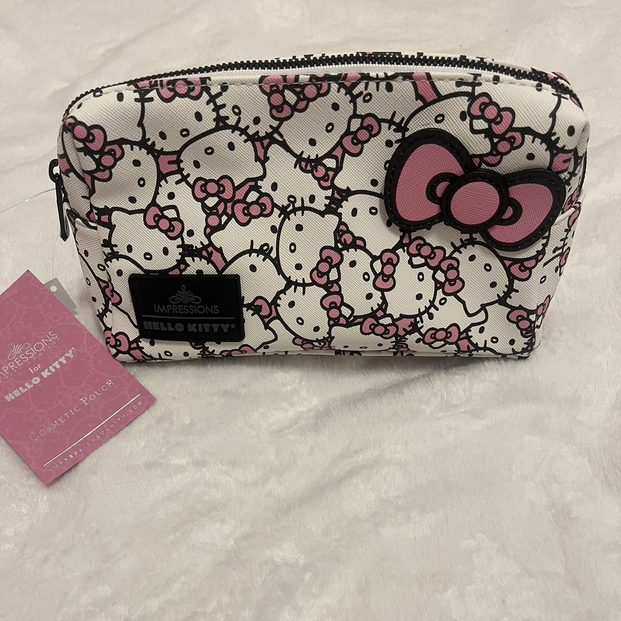 vanity impressions hello kitty monograph makeup bag,... - Depop