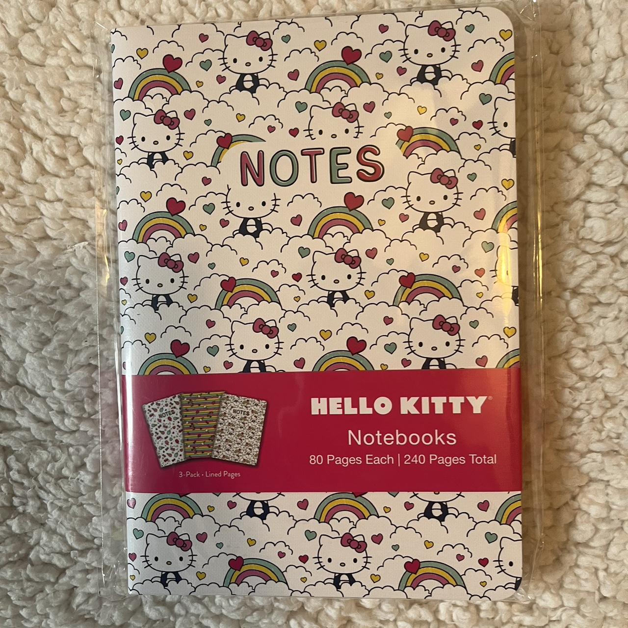 hello kitty 3 pack of small notebooks #hk... - Depop