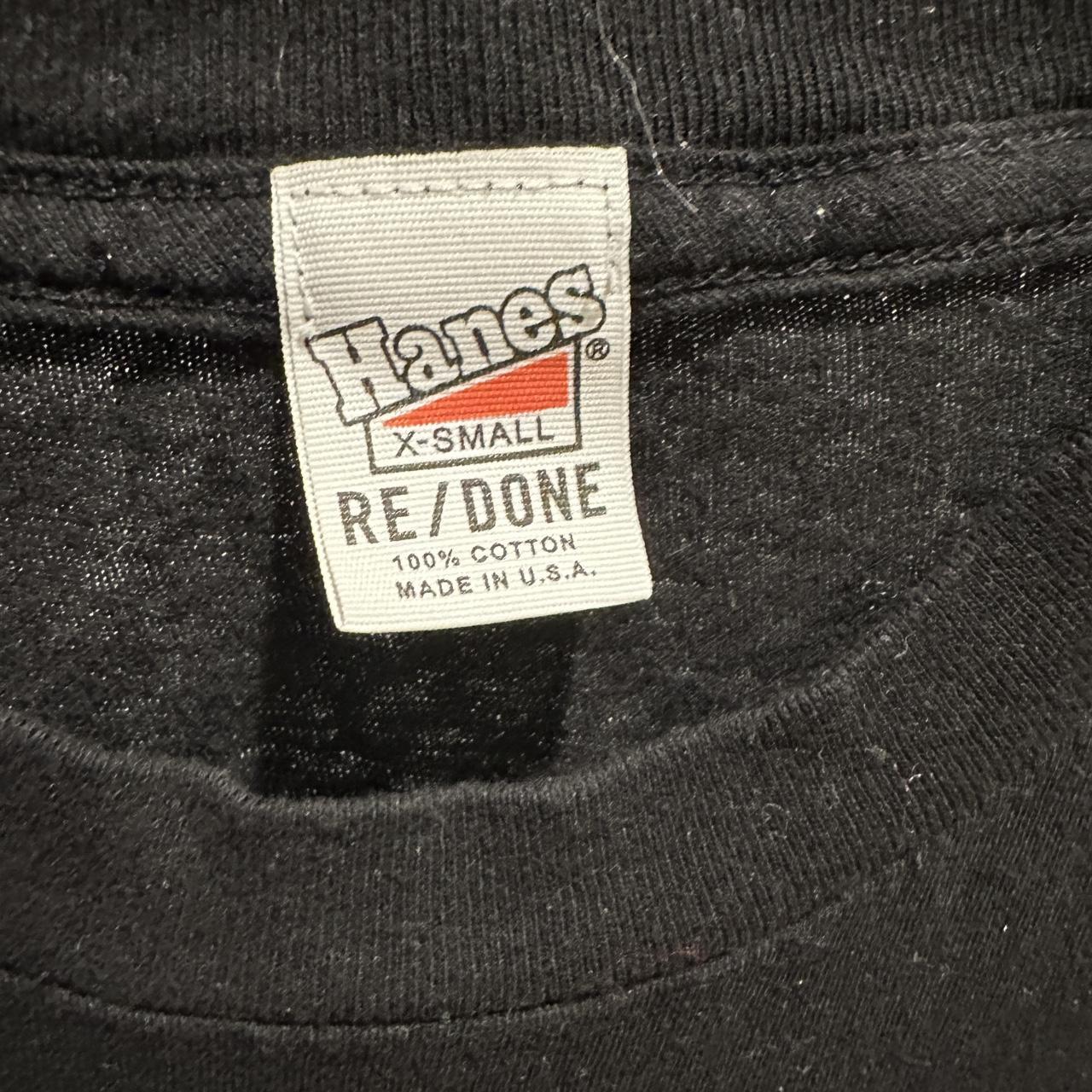 Redone x Hanes The Classic Tee in Washed Black Your... - Depop