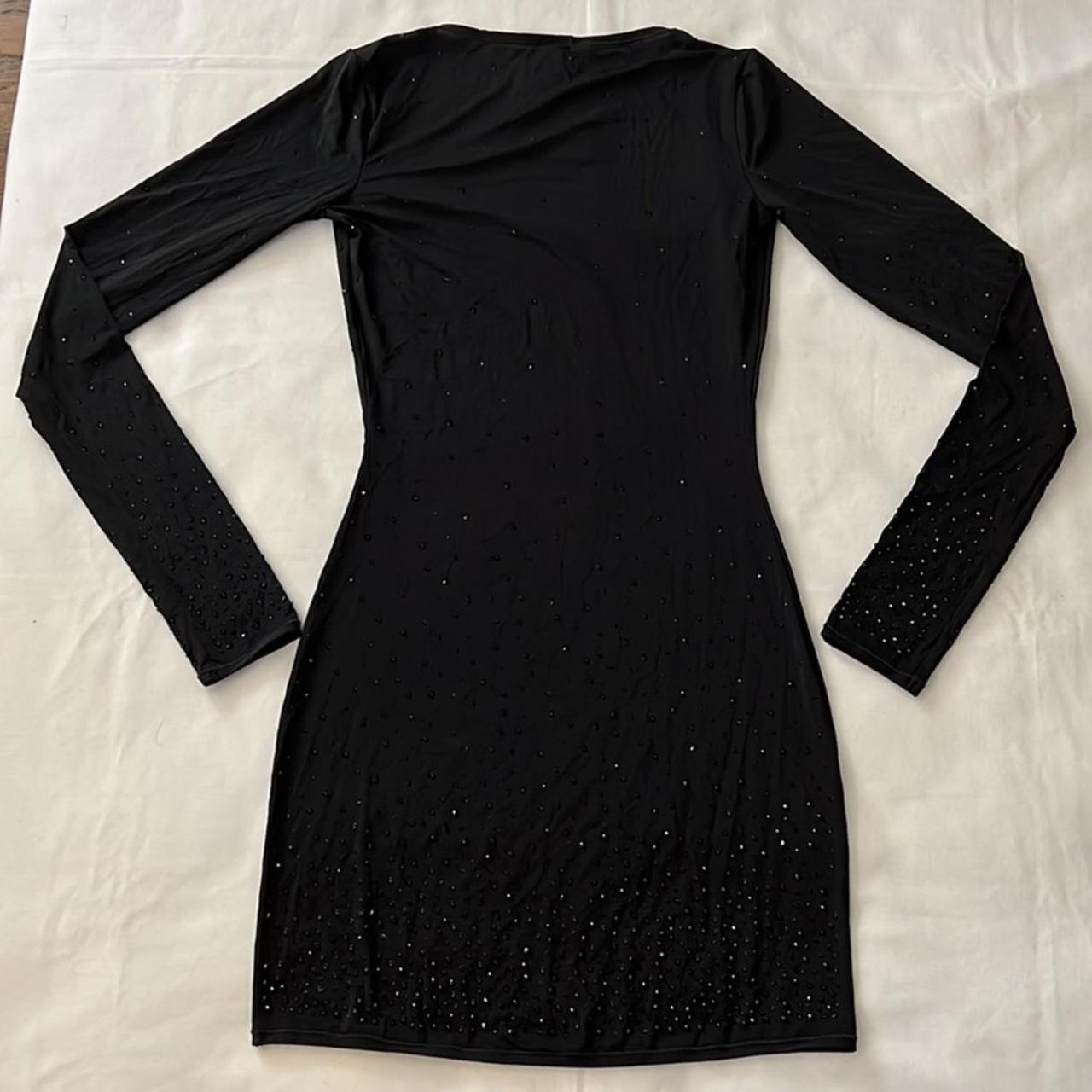 Skims jelly sheer rhinestone dress NWT Size... - Depop