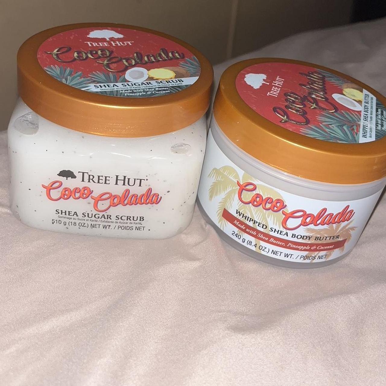 brand new tree hut coco colada shea sugar scrub and... - Depop