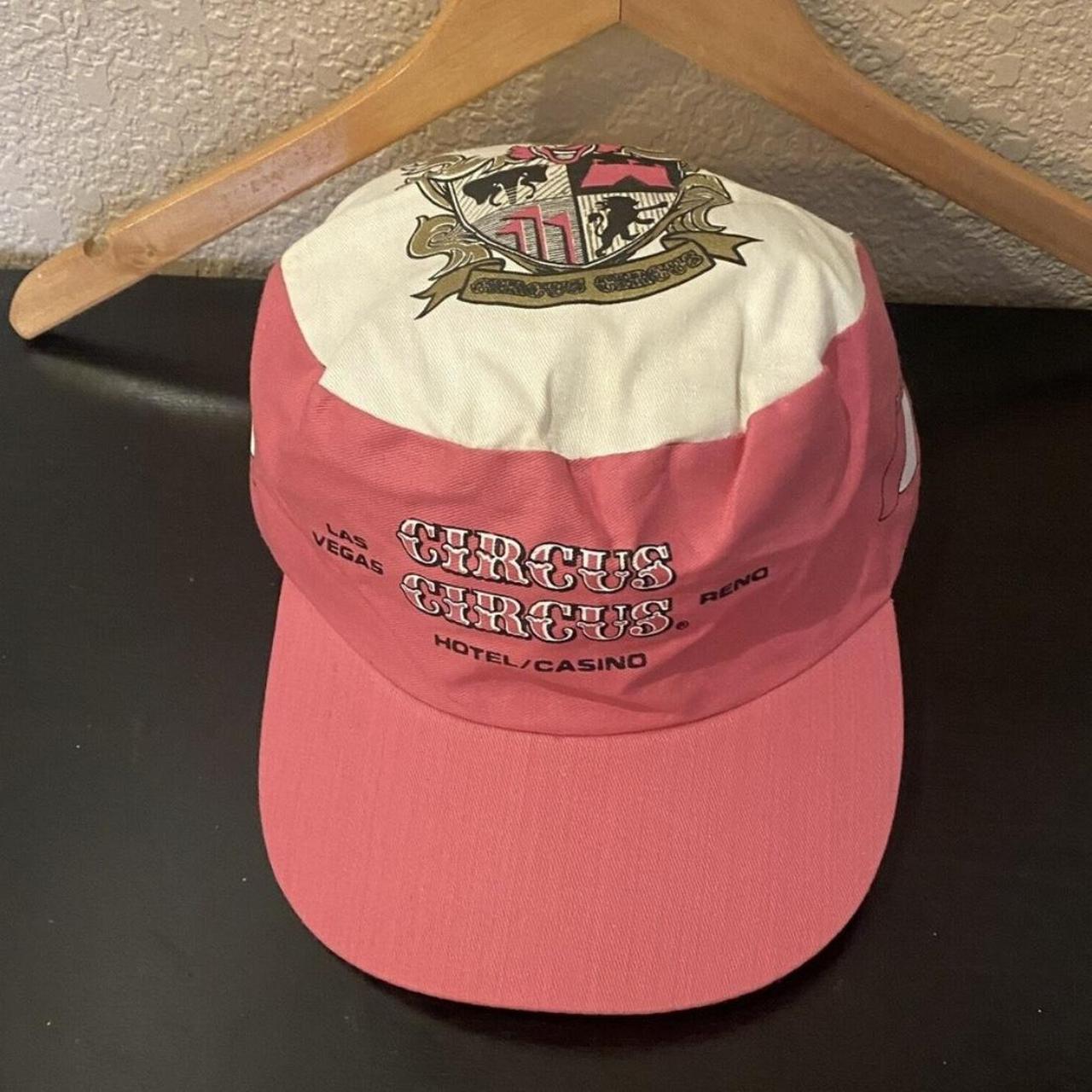 Vintage circus circus pink adjustable cap - great... - Depop