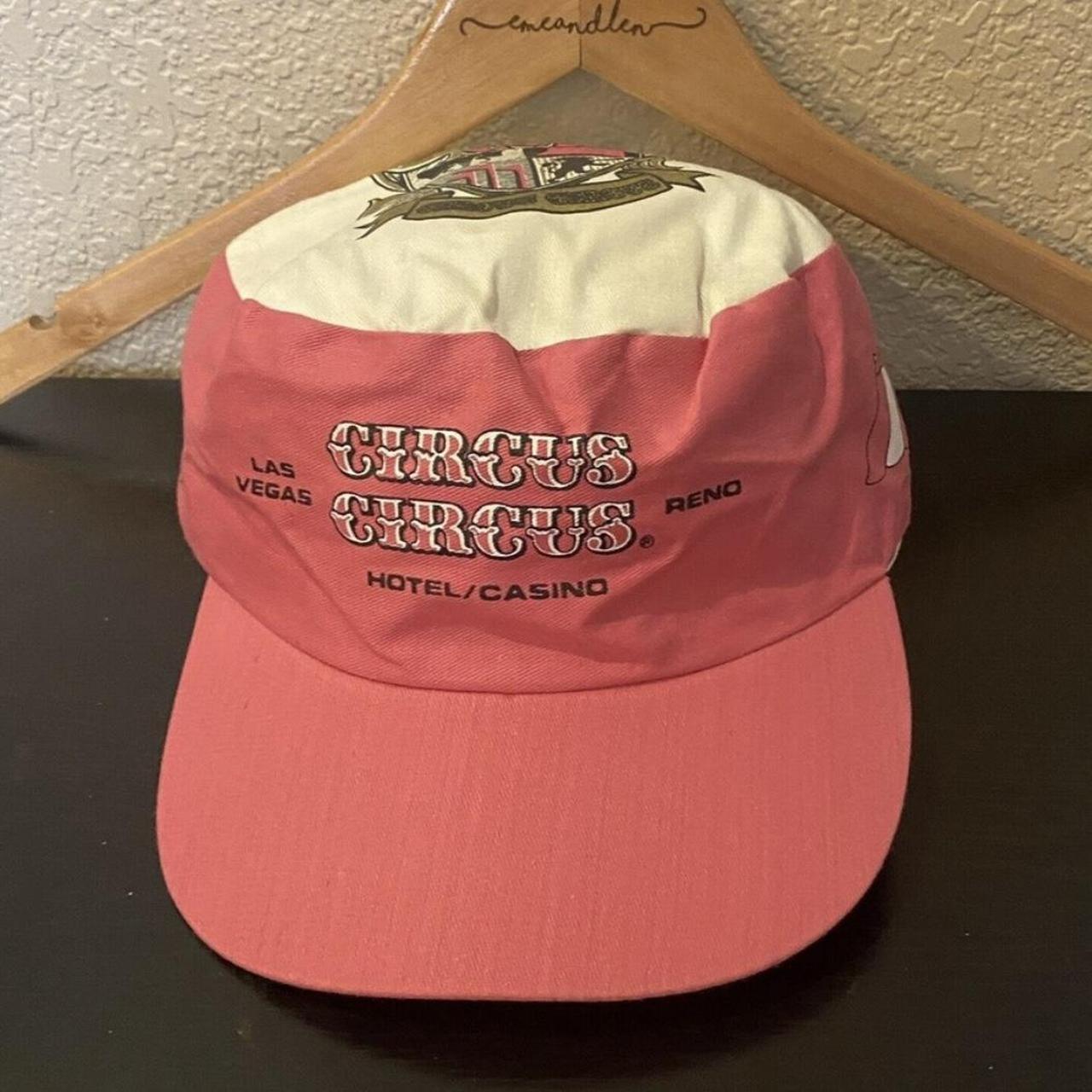 Vintage circus circus pink adjustable cap - great... - Depop