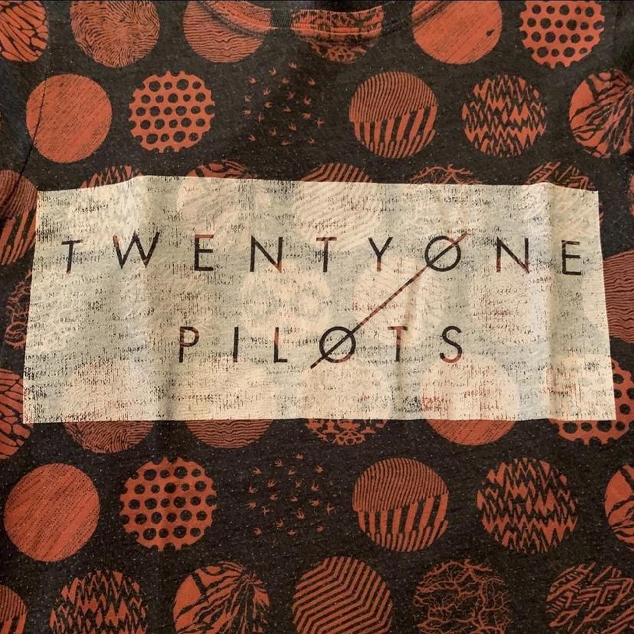 twenty one pilots all over print shirt... - Depop