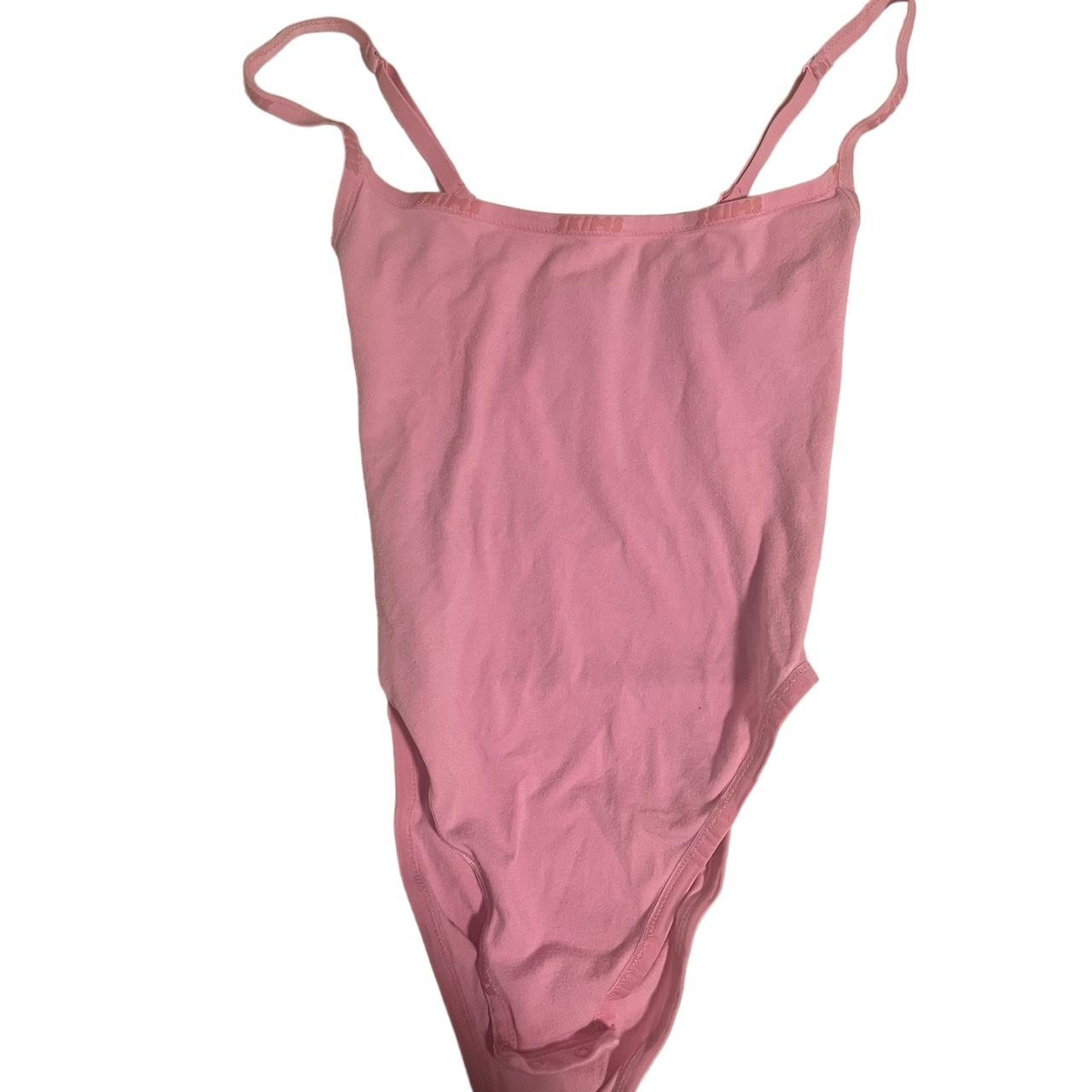 Skims pink body suit size xxs but fits xs and... - Depop
