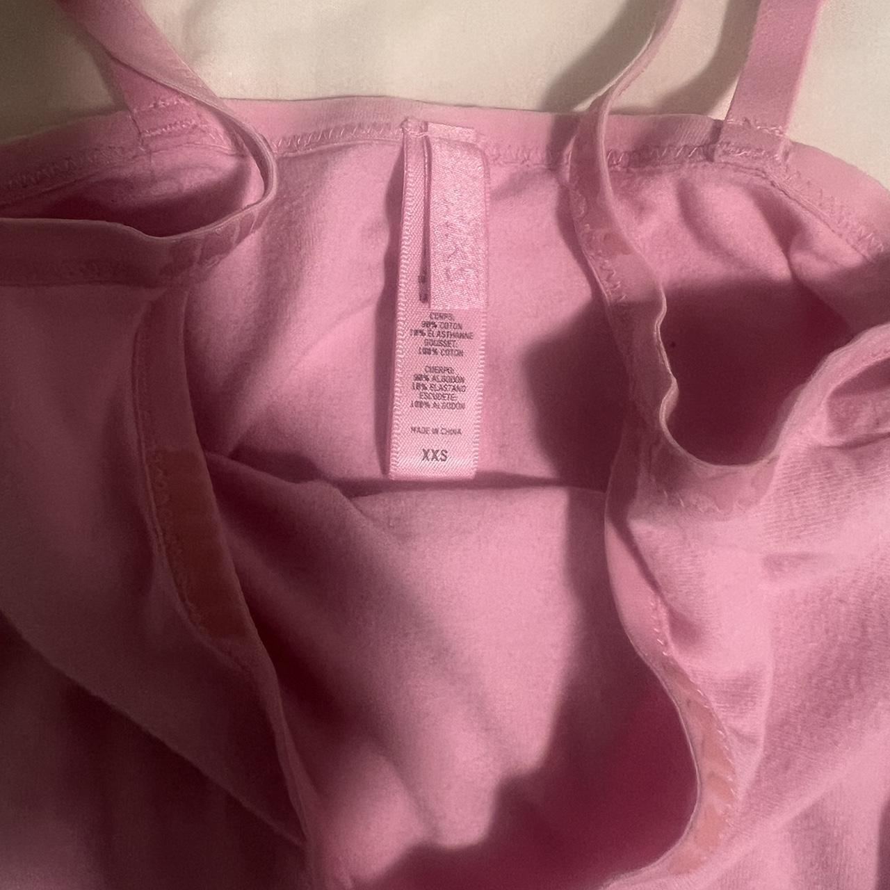 Skims pink body suit size xxs but fits xs and... - Depop