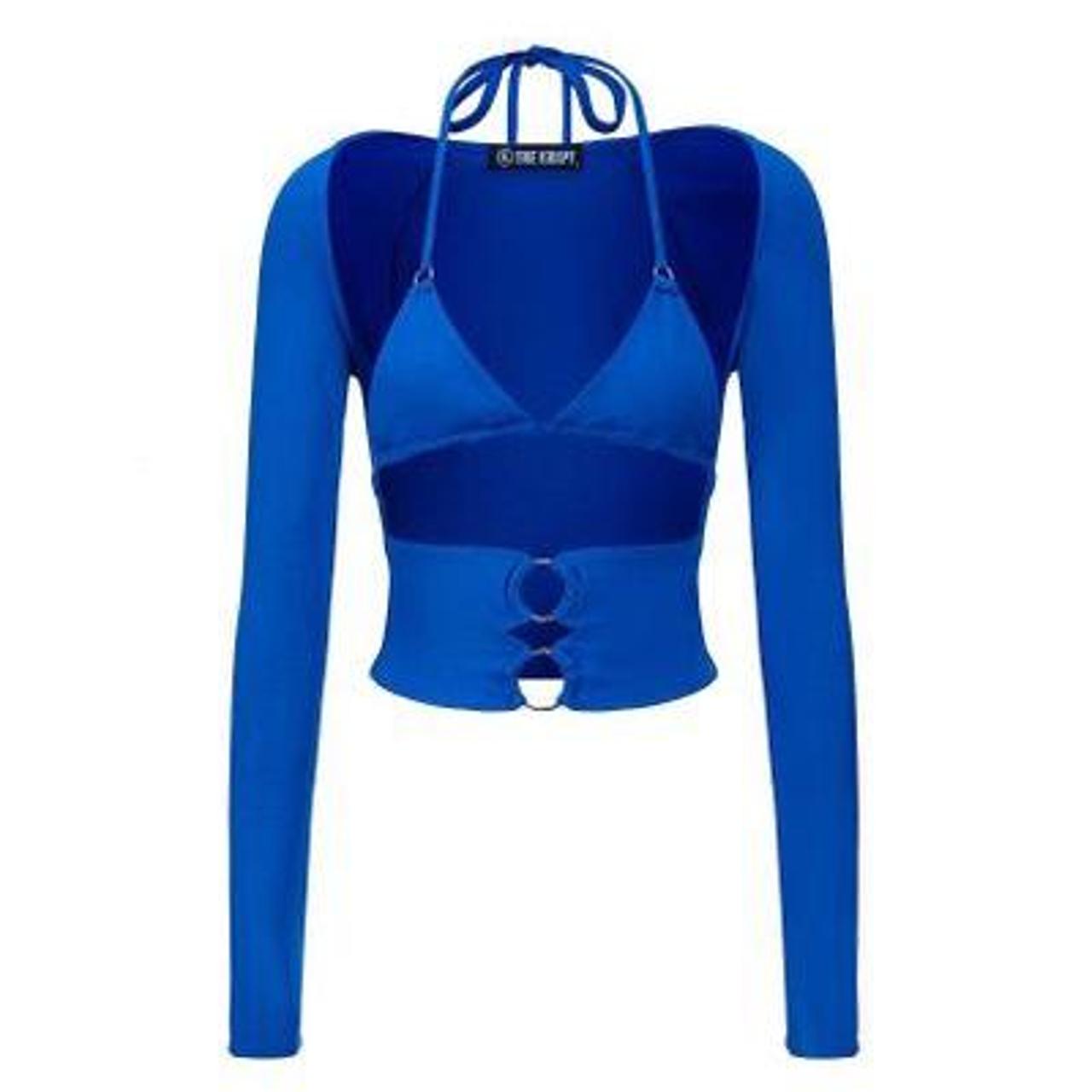 The Kript Women's Blue Shirt | Depop