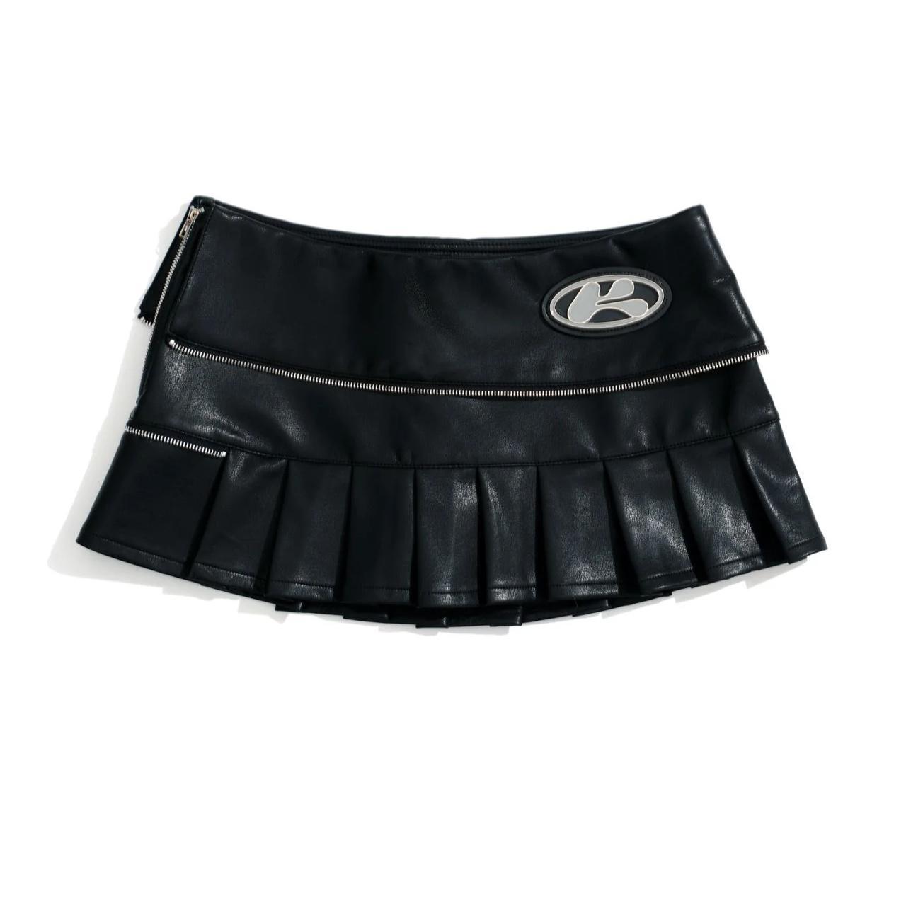 THE KRIPT LEATHER MINI SKIRT - brand new with tags... - Depop