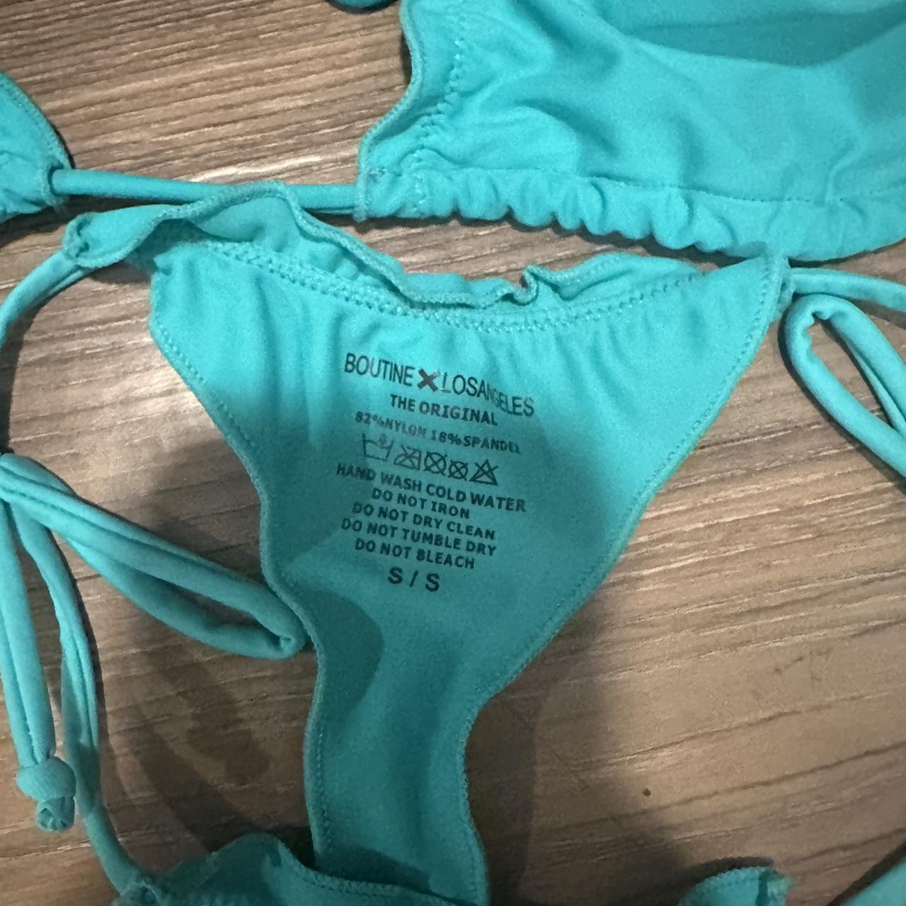 BOUTINELA BLUE BIKINI - super cute detailing -... - Depop