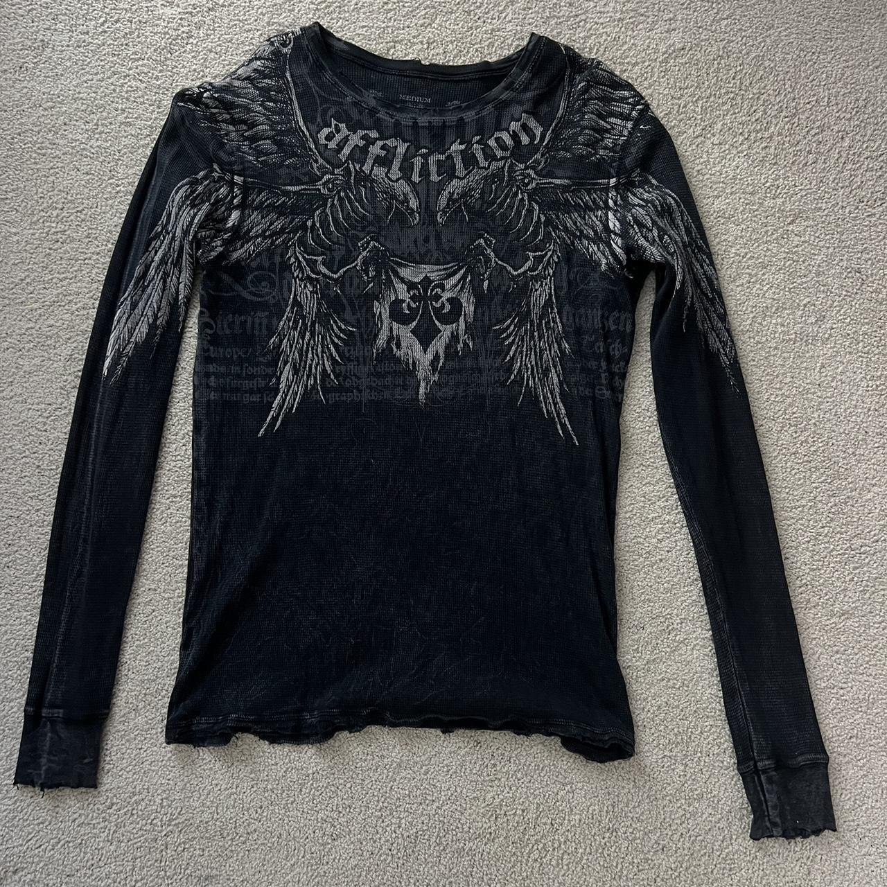 Early 2000s Affliction long sleeve, super comfy... | Depop