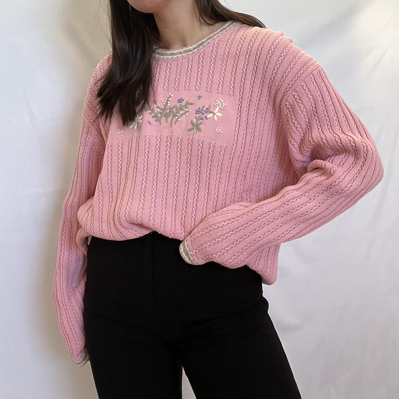 Vintage oversized knit sweater - brand: northern... - Depop