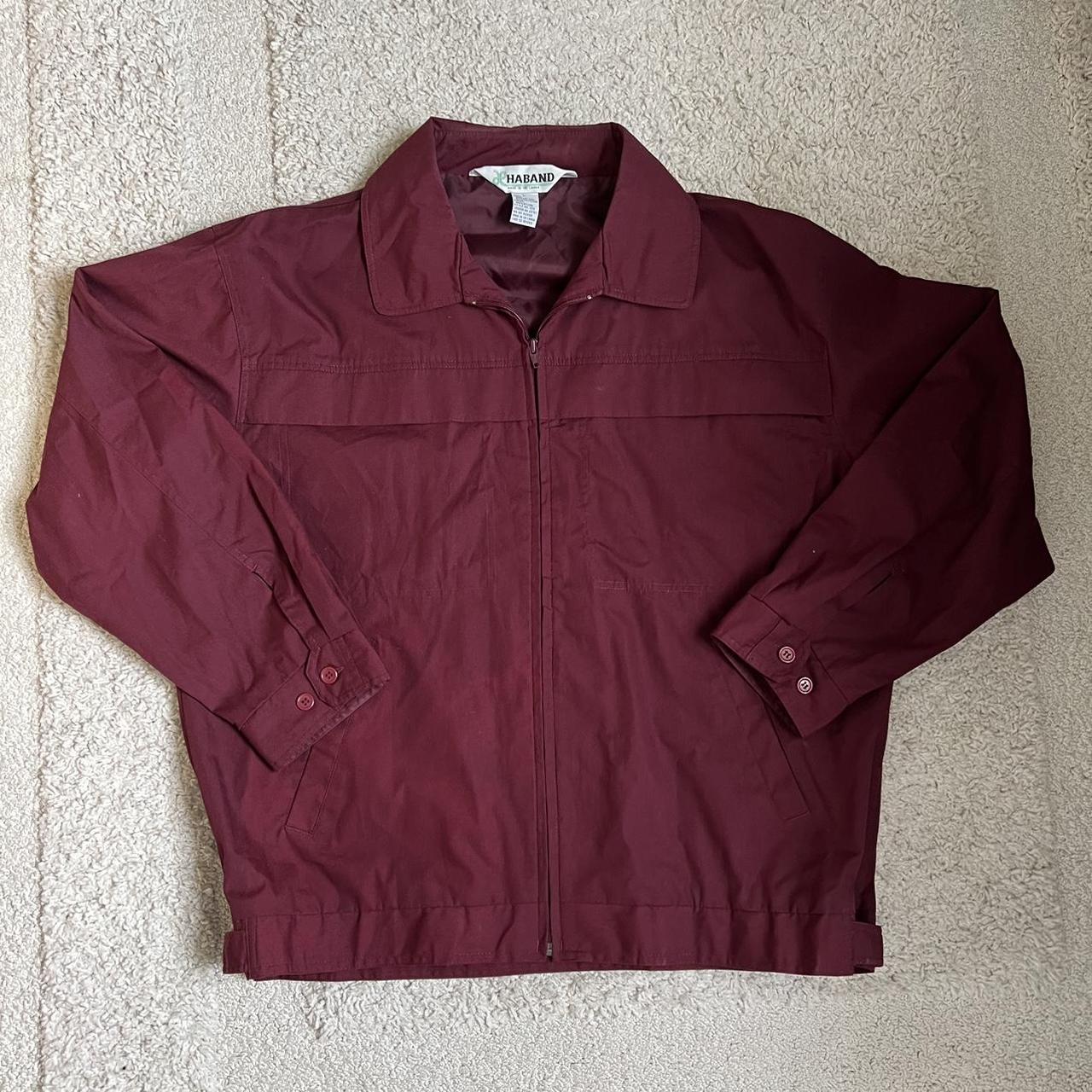 Haband Men's Burgundy and Red Jacket | Depop